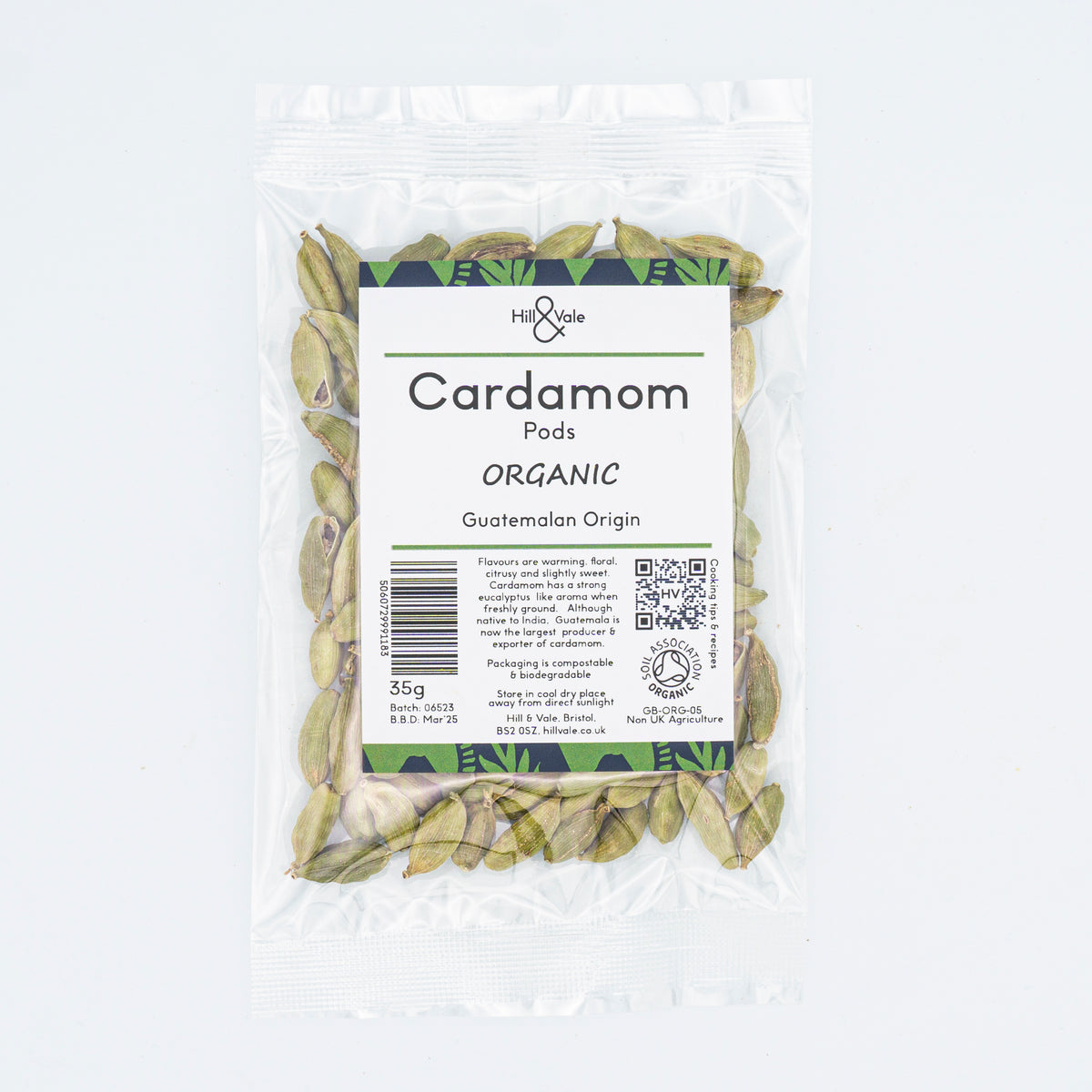 Organic Green Cardamom Pods – Hill & Vale